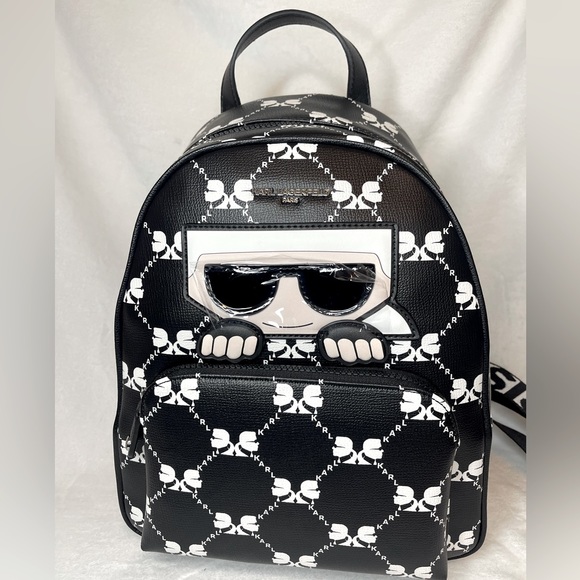 Karl Lagerfeld | Bags | Karl Lagerfeld Black And White Backpack Nwt ...